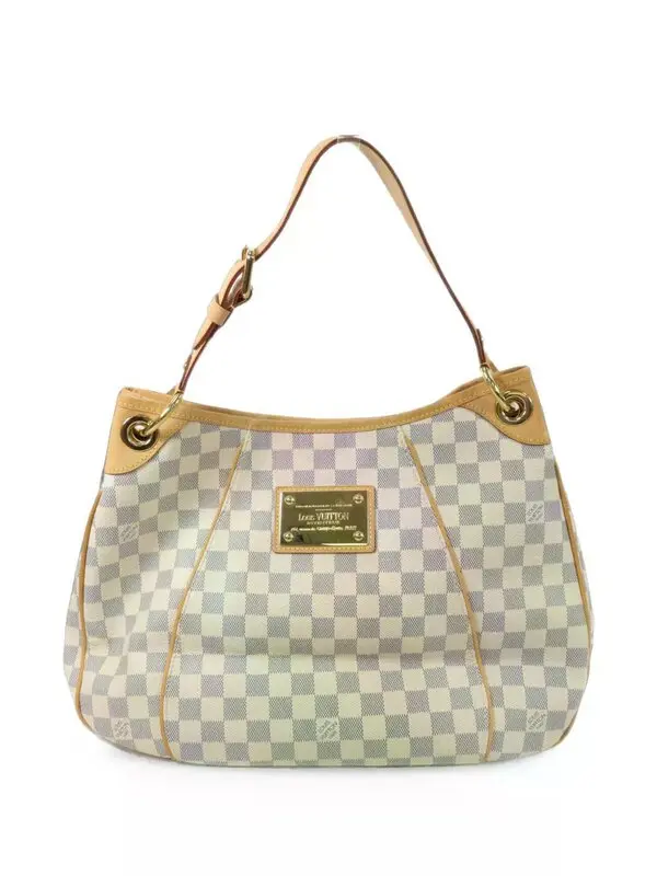 LOUIS VUITTON Pm Galliera Damier Azur Shoulder Bag - Neutrals