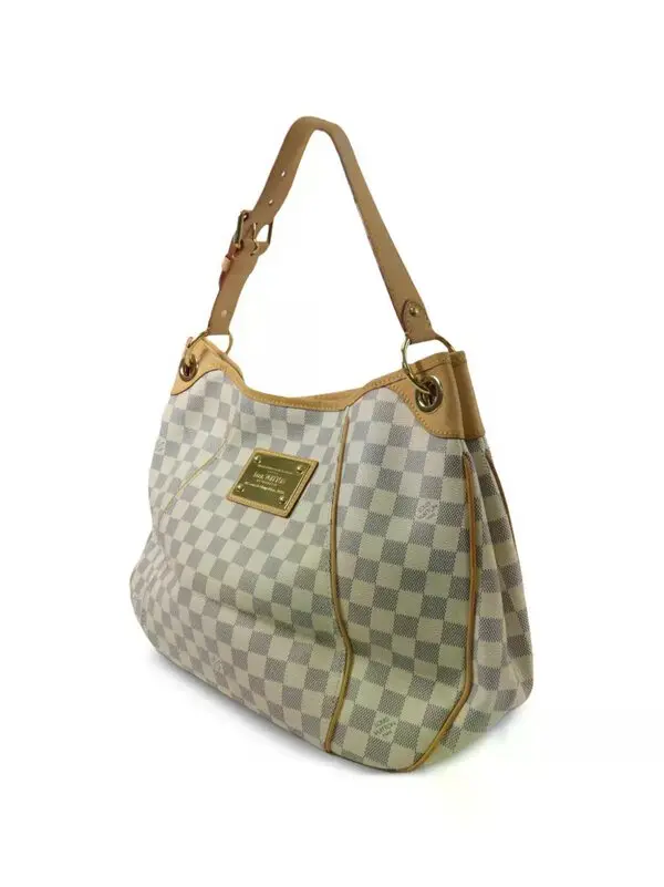 LOUIS VUITTON Pm Galliera Damier Azur Shoulder Bag - Neutrals