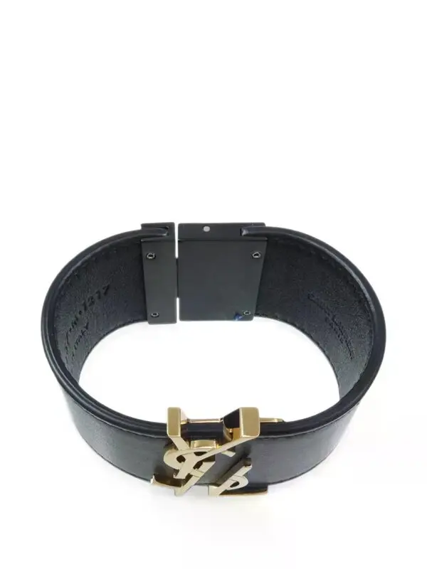 Saint Laurent Opyum Leather Bracelet