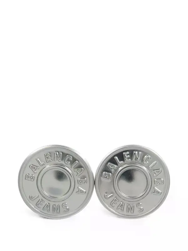 Balenciaga Jeans Stud Earrings - Silver