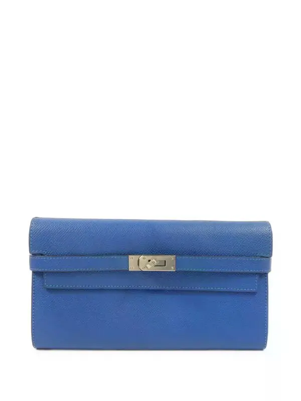 Hermès Kelly Leather Wallet - Blue
