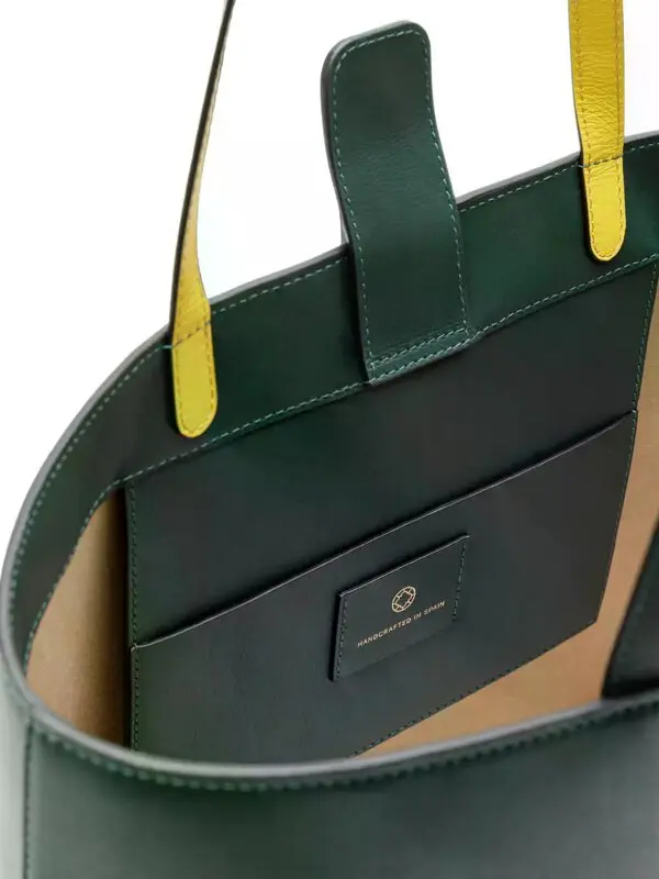 LA PORTEGNA Olivia Leather Tote Bag