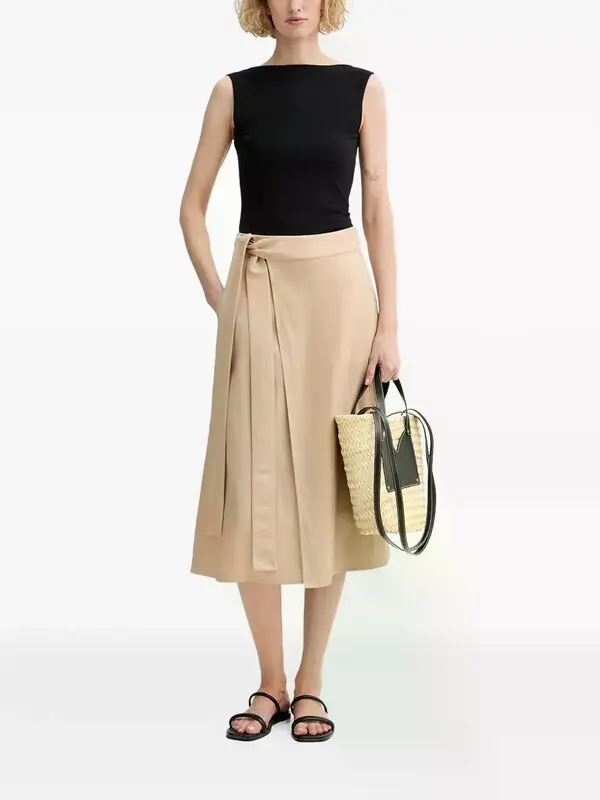 Marc O'polo Belted Wrap Midi Skirt