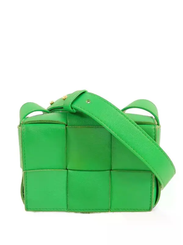 Bottega Veneta Mini Cassette Shoulder Bag - Green