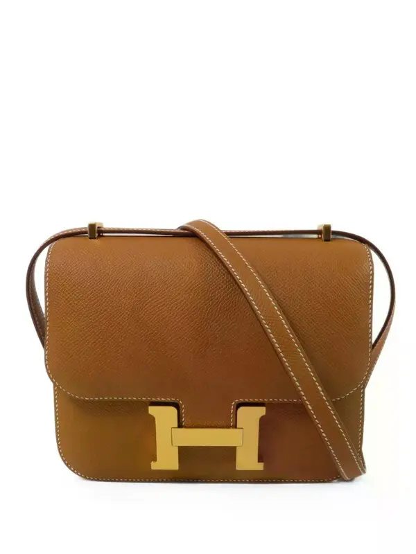 Hermès Mini Constance Shoulder Bag - Brown