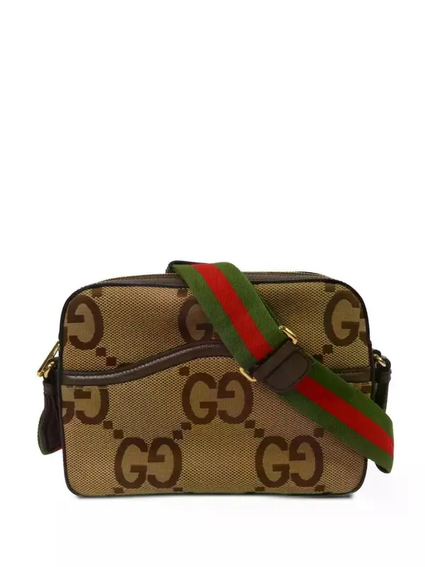 Gucci Jumbo Gg Canvas Shoulder Bag