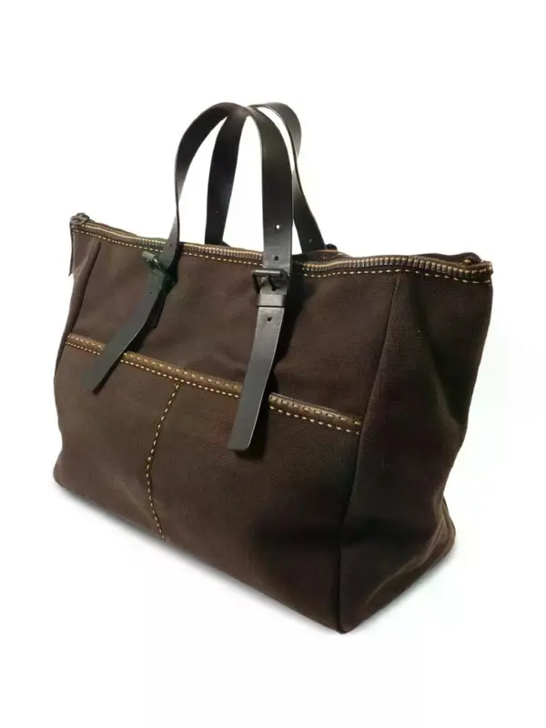 Bottega Veneta Traveler Canvas Tote Bag