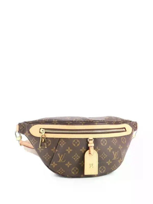 LOUIS VUITTON High Rise Bum Bag Monogram Canvas Belt Bag - Brown
