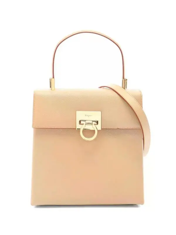 FERRAGAMO 2010s Gancini Flip-lock Tote Bag