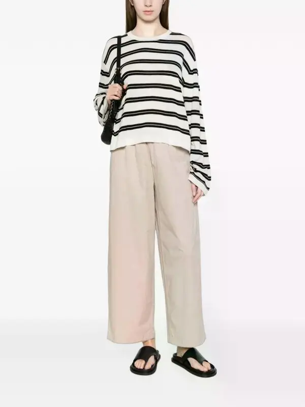 Soft Goat Horizontal-stripe Sweater