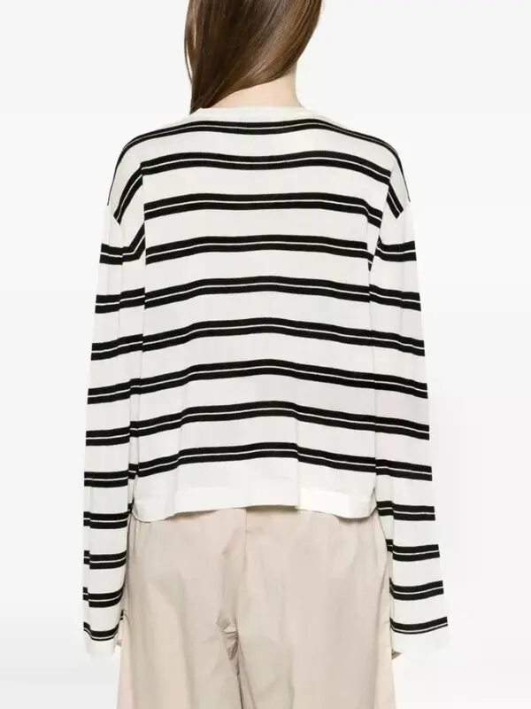 Soft Goat Horizontal-stripe Sweater
