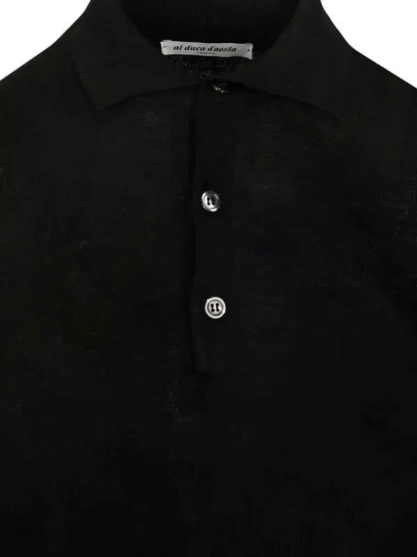 Al Duca D'aosta Long-sleeve Knitted Polo Shirt
