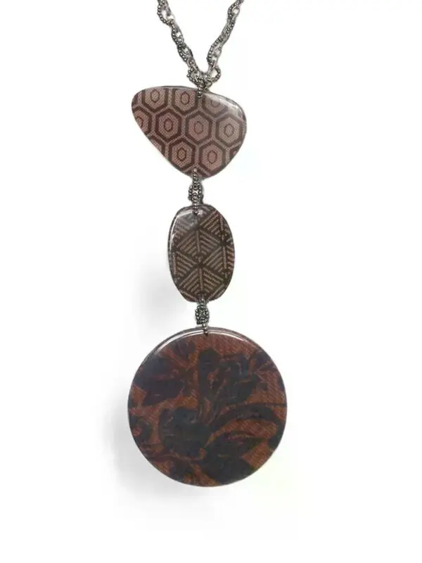 Malìparmi Patchwork-print Resin Necklace
