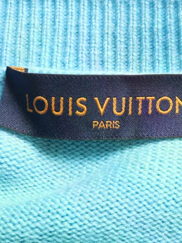 LOUIS VUITTON 2000s Distorted Damier Sweater