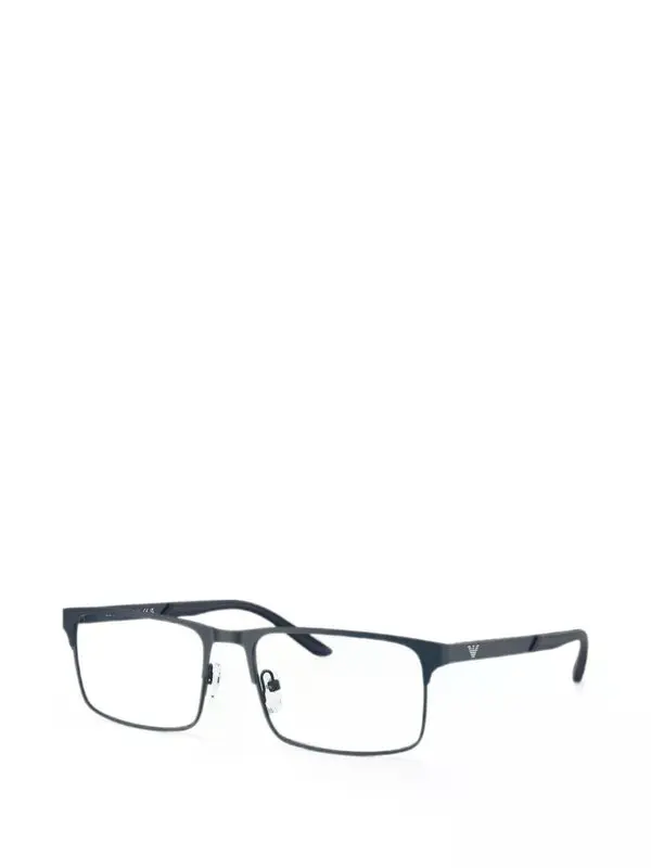 Emporio Armani Rectangle-frame Glasses - Blue