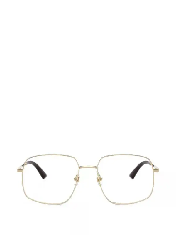 JIMMY CHOO Geometric-frame Glasses - Gold