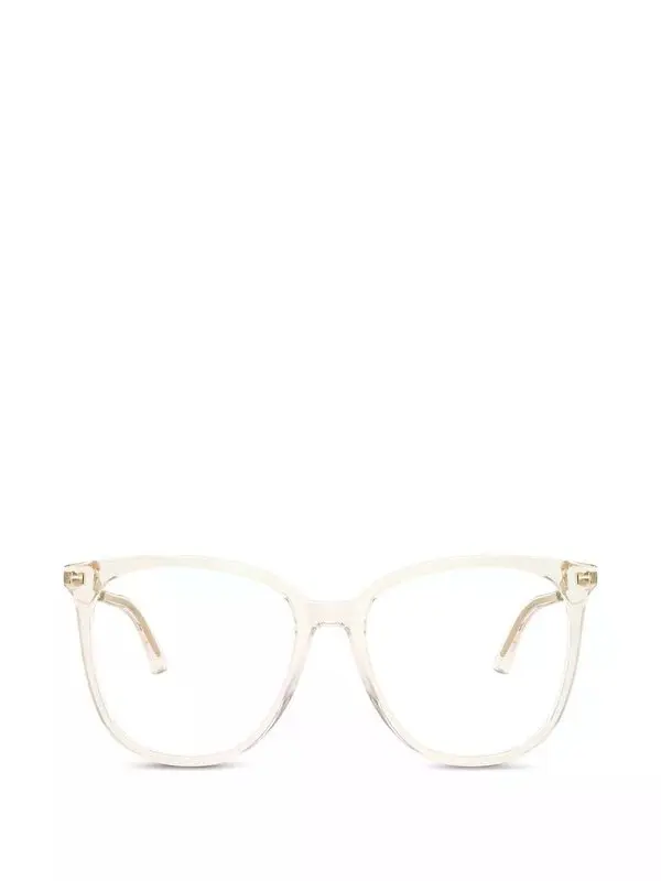 JIMMY CHOO Transparent Square-frame Glasses
