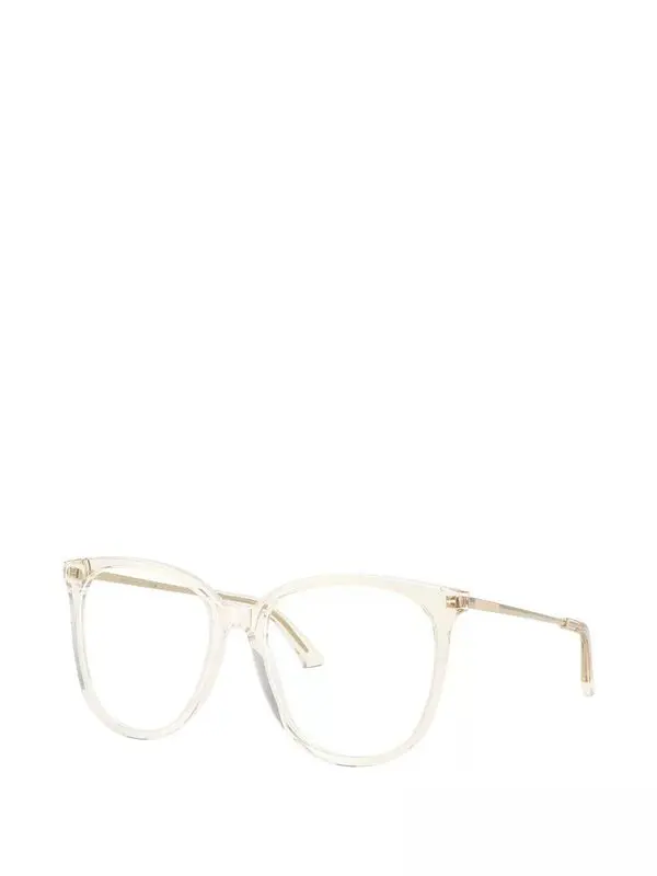 JIMMY CHOO Transparent Square-frame Glasses