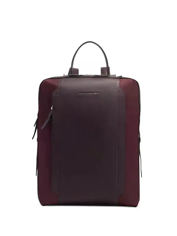 PIQUADRO Rfid-shielded Leather-panelled Backpack