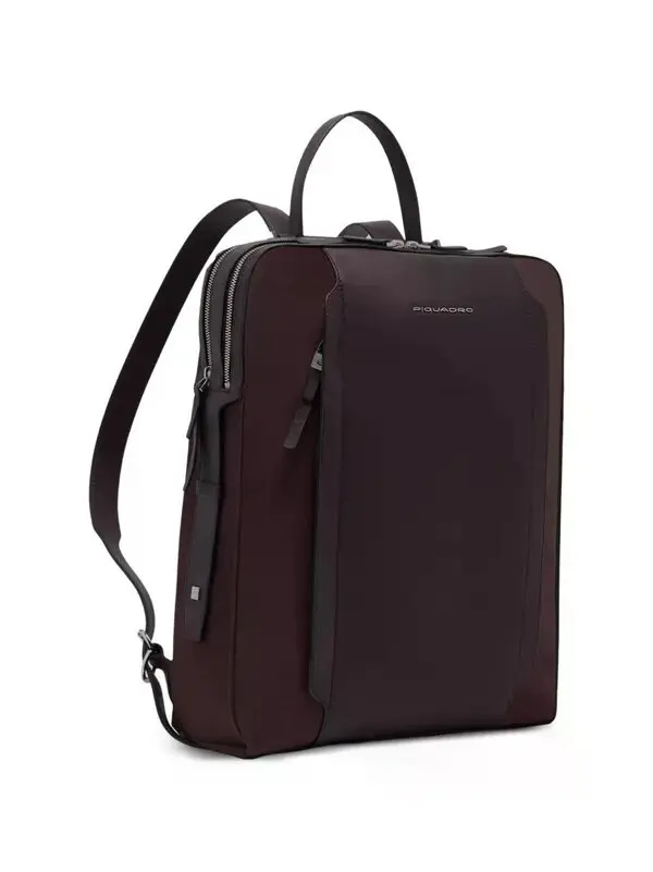 PIQUADRO Rfid-shielded Leather-panelled Backpack