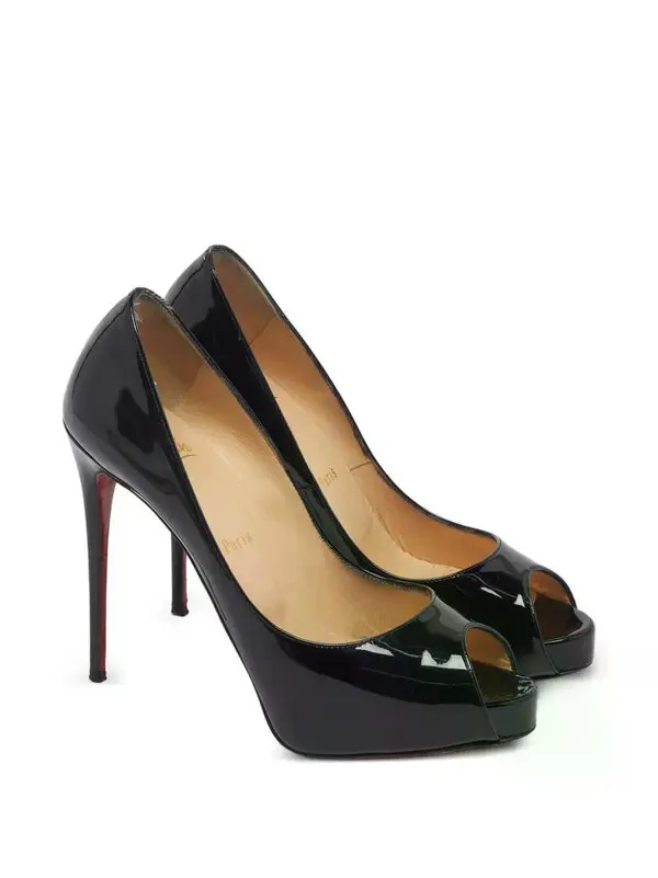 CHRISTIAN LOUBOUTIN New Very Prive Peep-toe Pumps