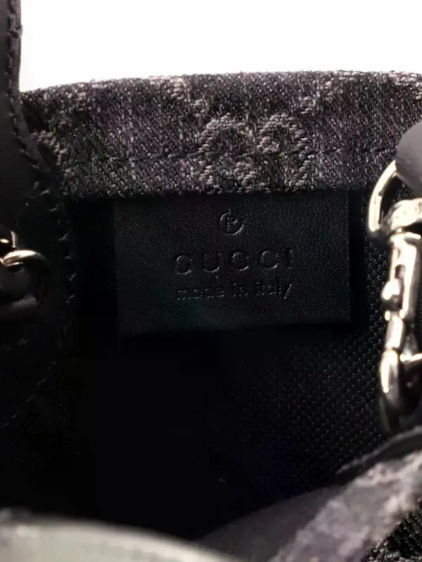 Gucci Vertical Gg Denim Mini Tote Bag