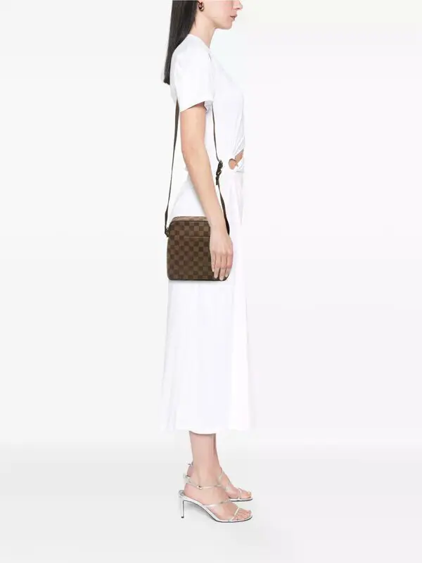 LOUIS VUITTON 2010 Damier Ebene Olav Pm Crossbody Bag