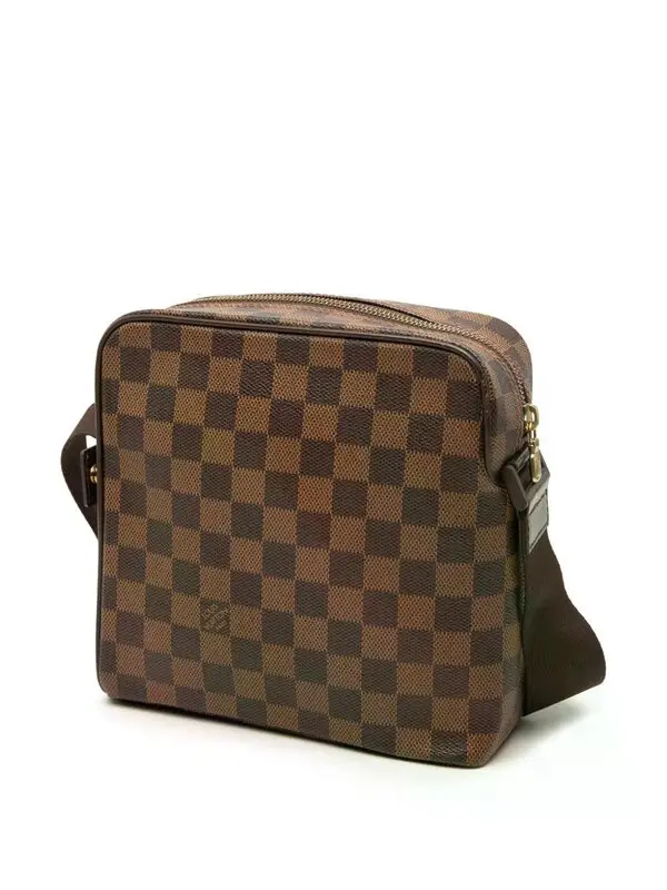 LOUIS VUITTON 2010 Damier Ebene Olav Pm Crossbody Bag