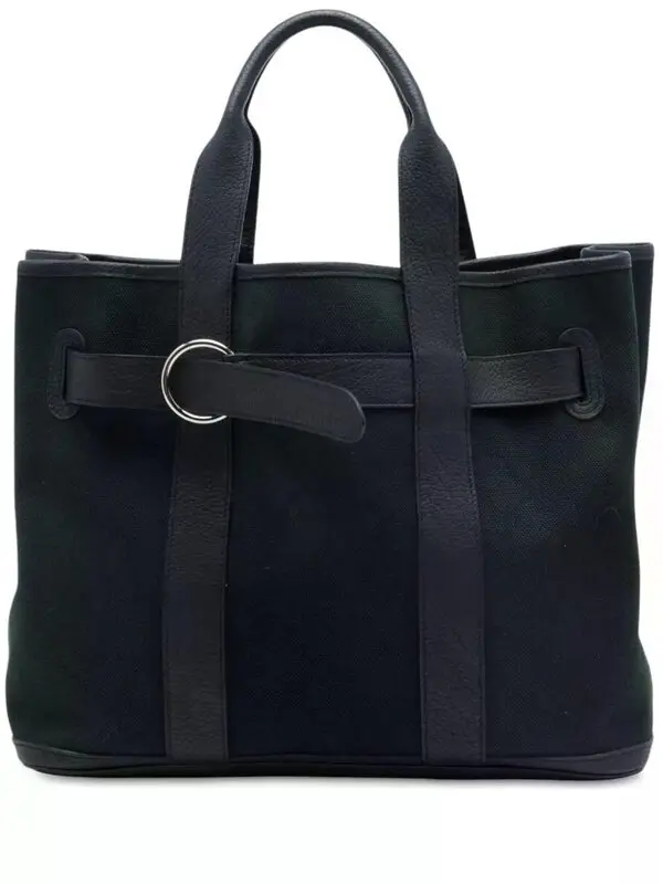 Hermès 2007 Toile And Negonda Ceinture Mm Tote Bag