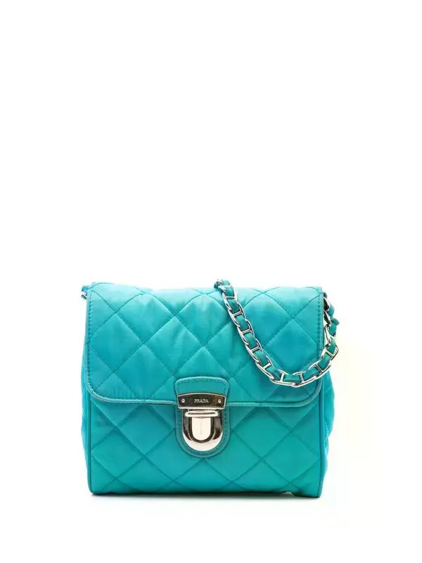 Prada 2010-2016 Impuntu Tessuto Chain Crossbody Bag
