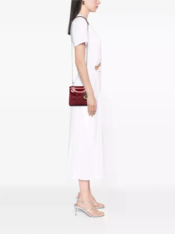 Dior 2013 Mini Patent Cannage Lady Satchel