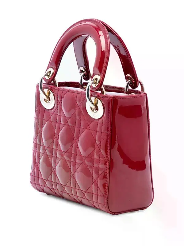 Dior 2013 Mini Patent Cannage Lady Satchel