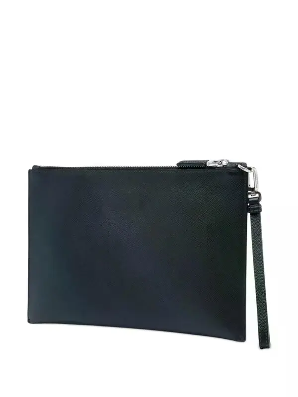 Prada 2013-2026 Saffiano Logo Clutch Bag