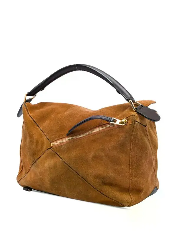 Loewe 2015 Large Suede Puzzle Satchel