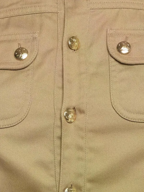 Celine Cropped Utility Shirt
