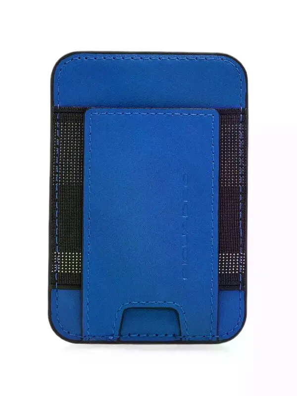 PIQUADRO Magsafe® Logo-debossed Leather Cardholder