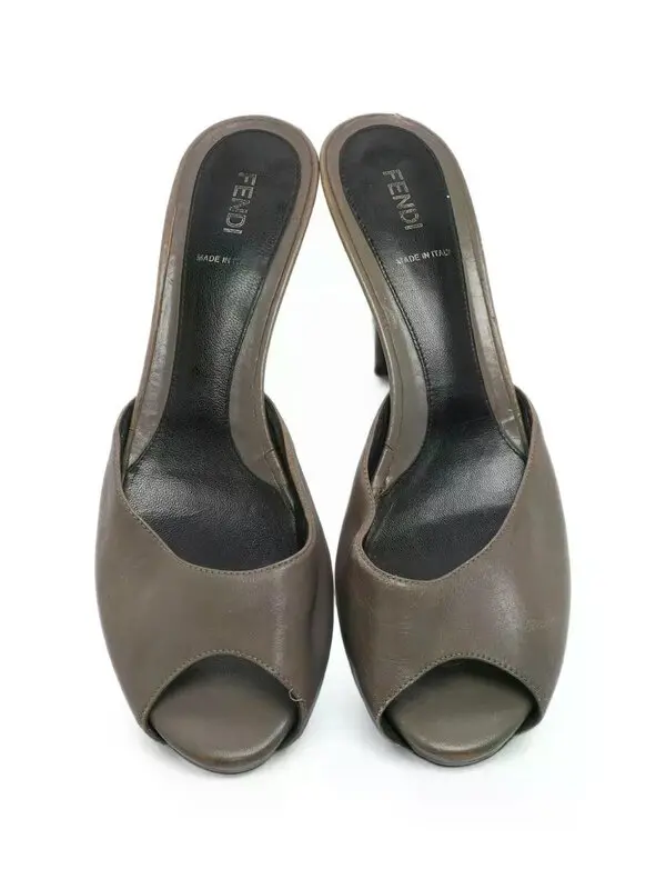Fendi Ff Superstar Peep-toe Sandals