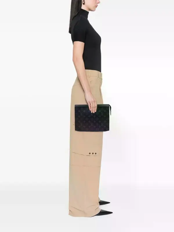 LOUIS VUITTON 2020 Monogram Eclipse Pochette Voyage Mm Clutch Bag