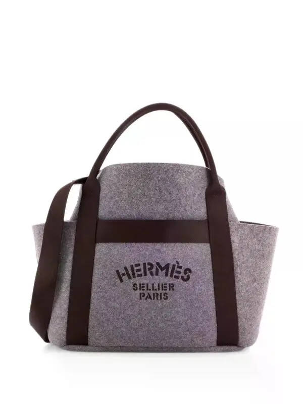 Hermès Sac De Pansage Groom Handbag Felt Shoulder Bag