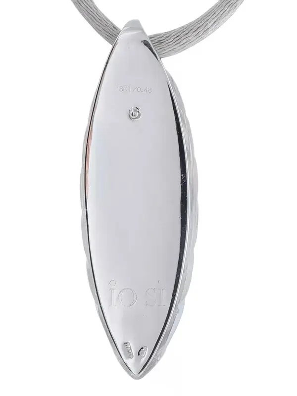 IO SI Rock Crystal And Diamond Necklace