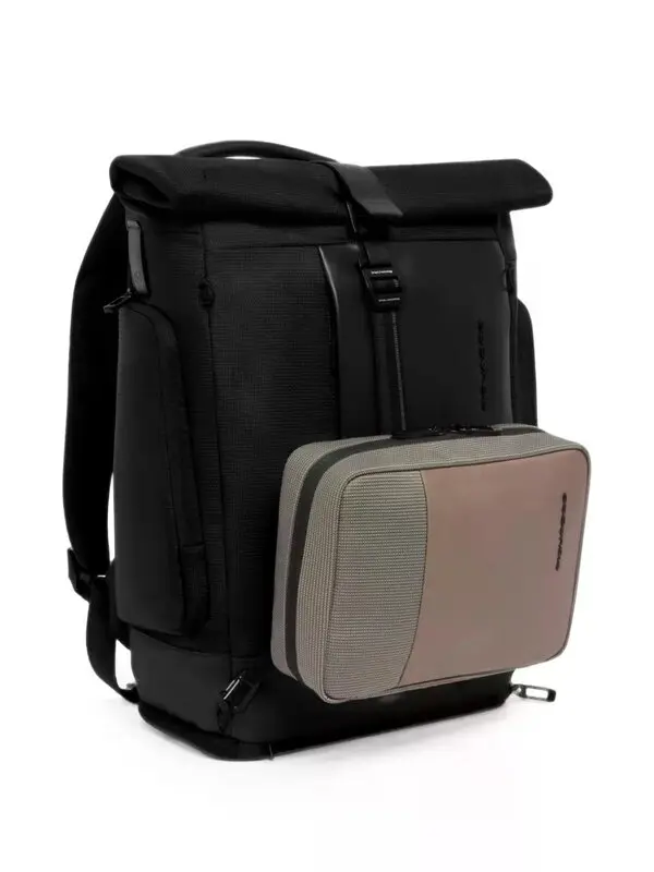 PIQUADRO Roll-top Buckle-fastening Backpack