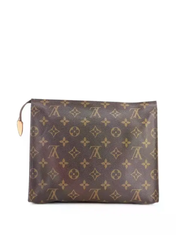 LOUIS VUITTON Toiletry Pouch Monogram Canvas 26 Clutch Bag - Brown