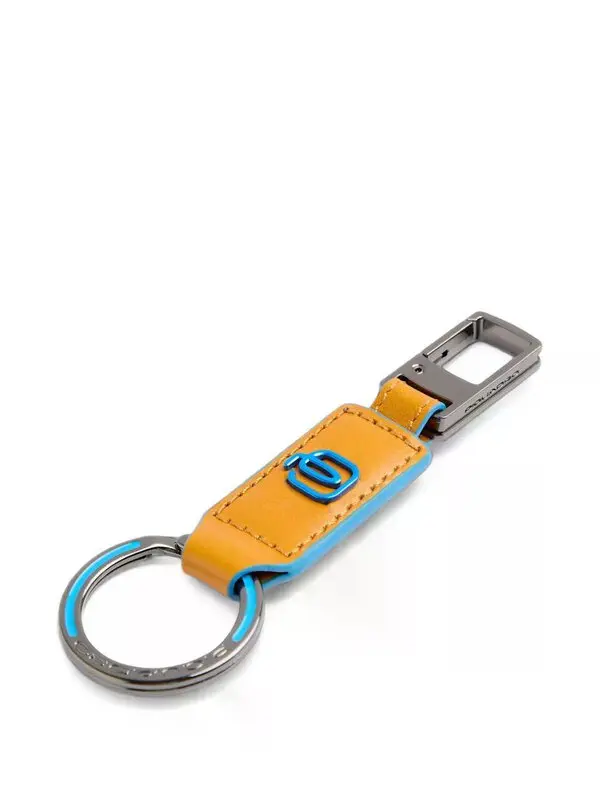 PIQUADRO Leather Carabiner Keyring