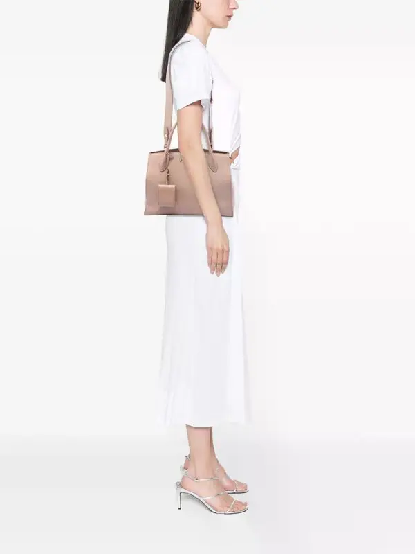 Prada 2013-2026 Medium Saffiano Cuir Monochrome Top Handle Tote Satchel