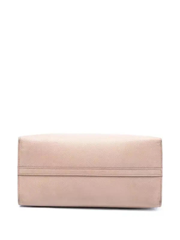 Prada 2013-2026 Medium Saffiano Cuir Monochrome Top Handle Tote Satchel