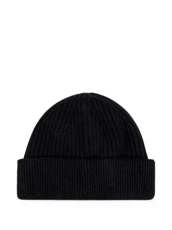 Loewe Logo-embroidered Ribbed Beanie Hat