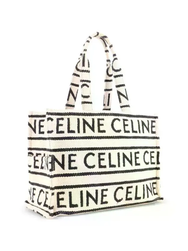 Celine Cabas Thais Logo All Over Textile Large Tote Bag