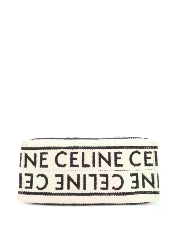 Celine Cabas Thais Logo All Over Textile Large Tote Bag
