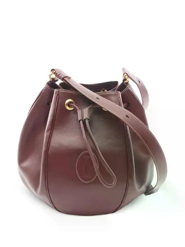 Cartier 2010s Mast Line Drawstring Shoulder Bag