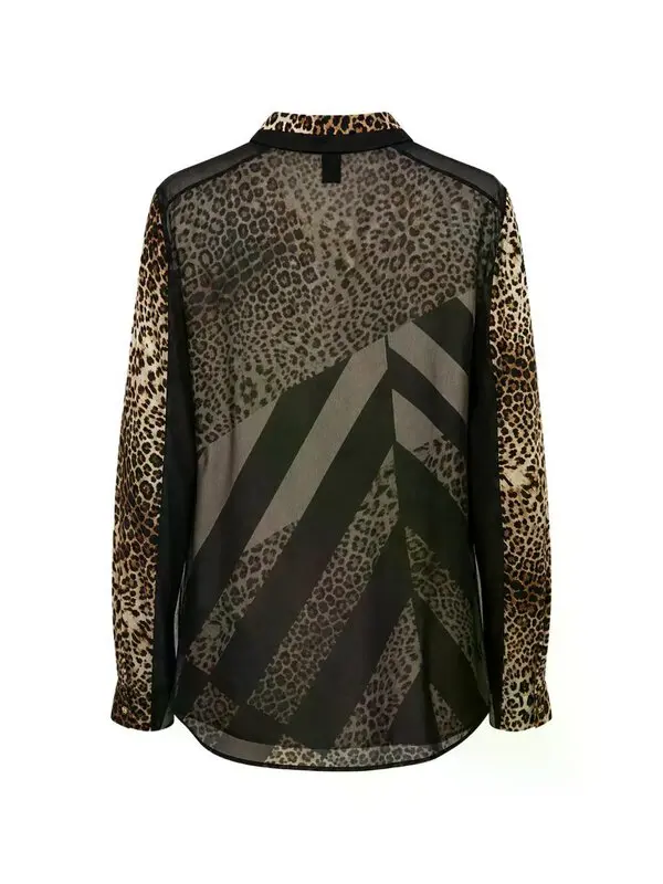 Roberto Cavalli Leopard-print Long-sleeve Shirt